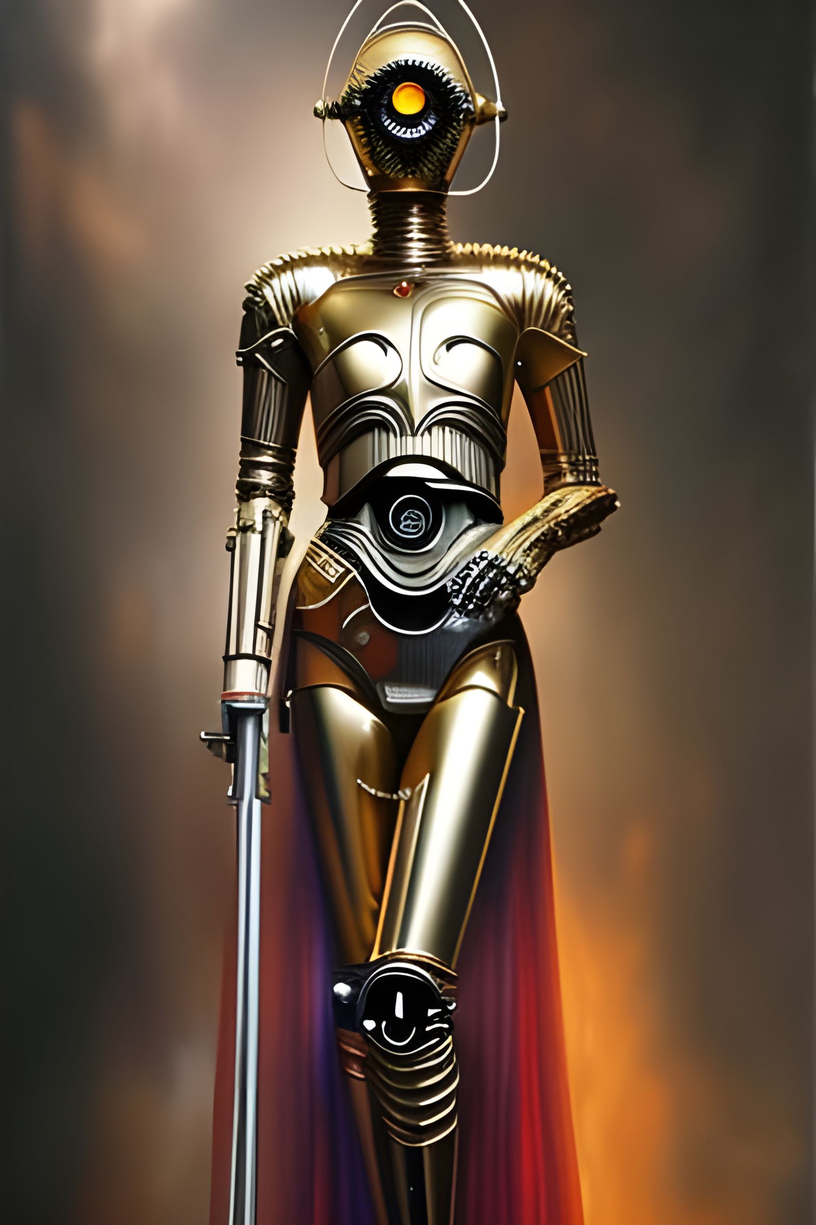 C3P-OH Jedi-Version - AI Generated Artwork - NightCafe Creator