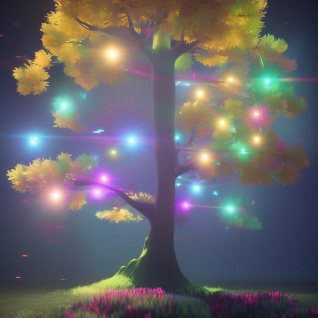 The Celestial Tree - AI Generated Artwork - NightCafe Creator