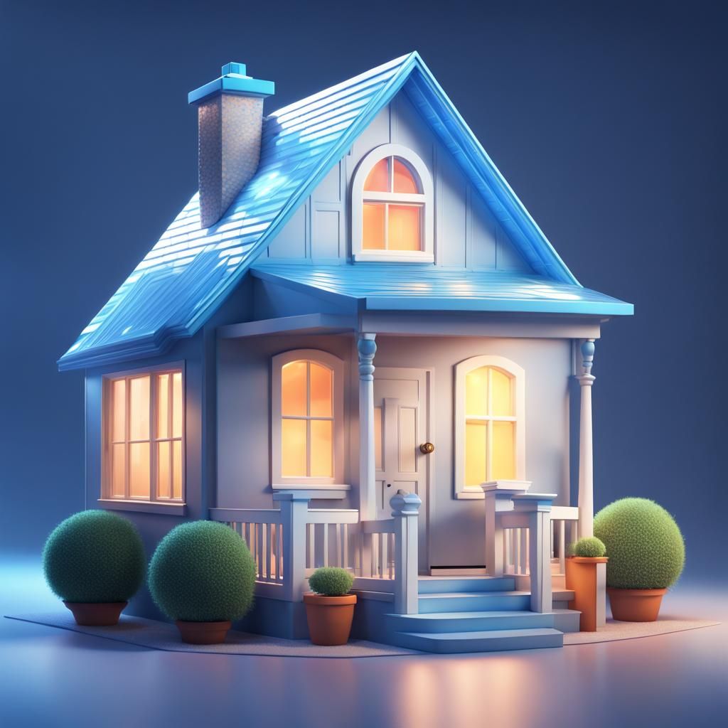 Cute CGI house - AI Generated Artwork - NightCafe Creator