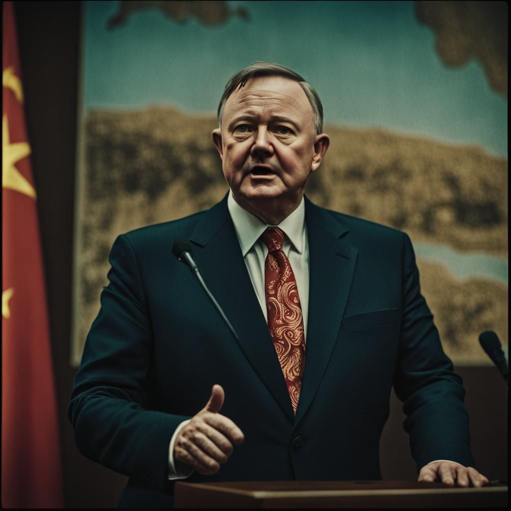 Anthony Albanese Australian Prime Minster as a communist leader - AI ...