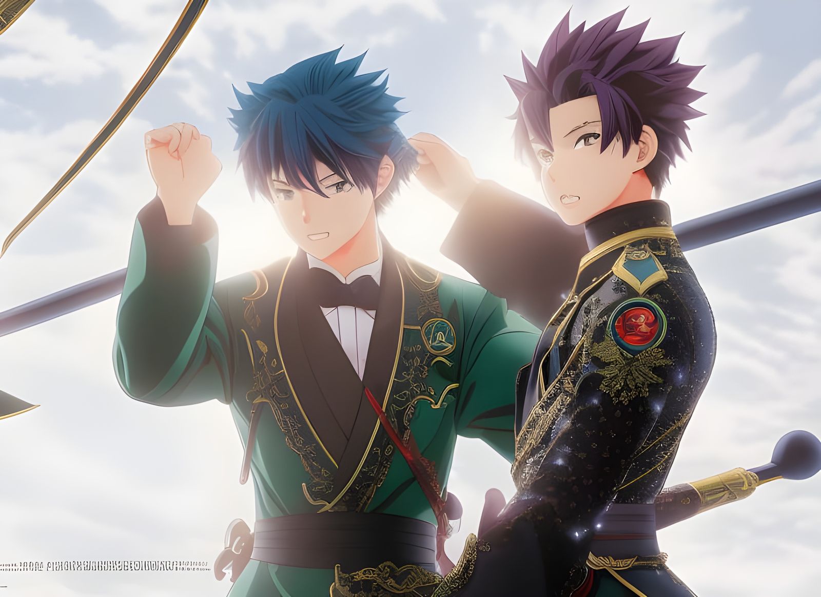 Royal Anime Boys - AI Generated Artwork - NightCafe Creator