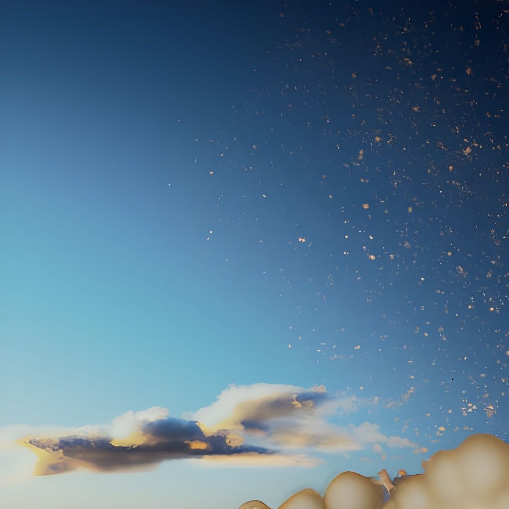 'dusts' hyper-realistic Unreal Engine 5, against backdrop of sky with ...
