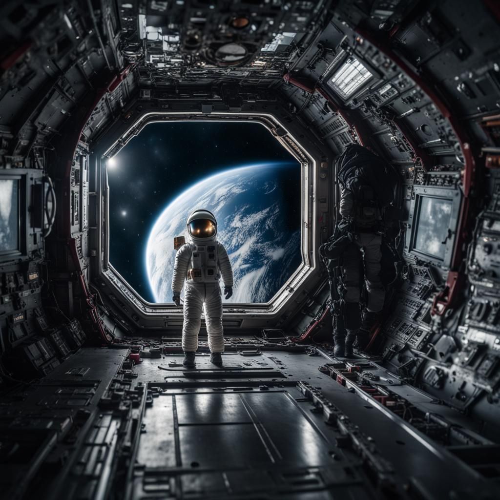 Alone in space - AI Generated Artwork - NightCafe Creator