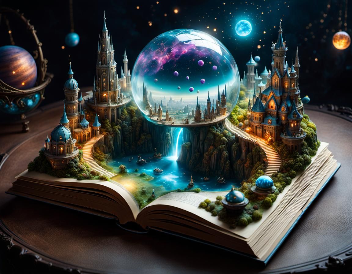A Magical Wizards Book - AI Generated Artwork - NightCafe Creator