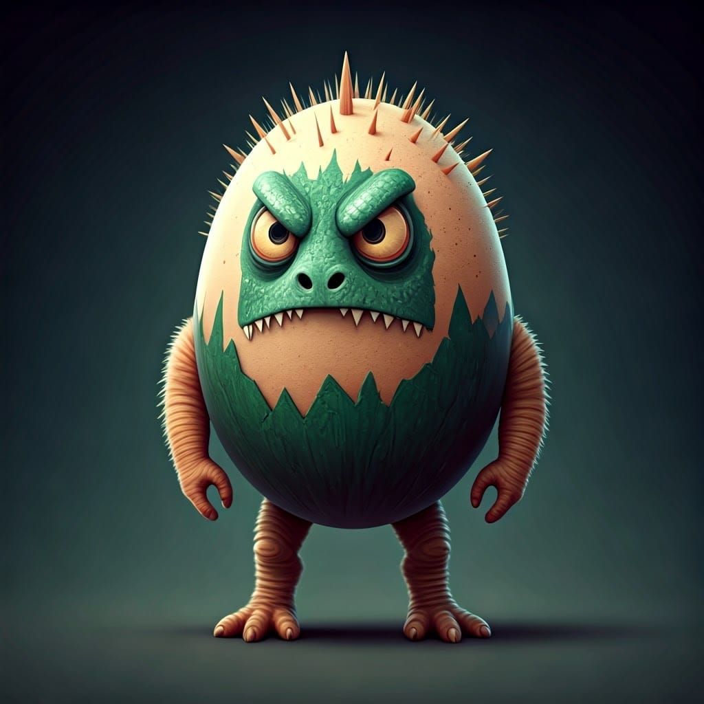 Tribal egg - Fierce Prehistoric Creature Emerges from a Trib...