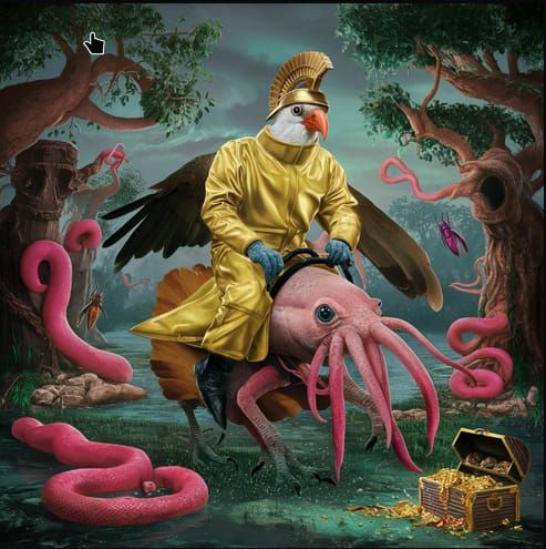 grotesque vampiric mutant with elongated limbs, extra fingers, and ...