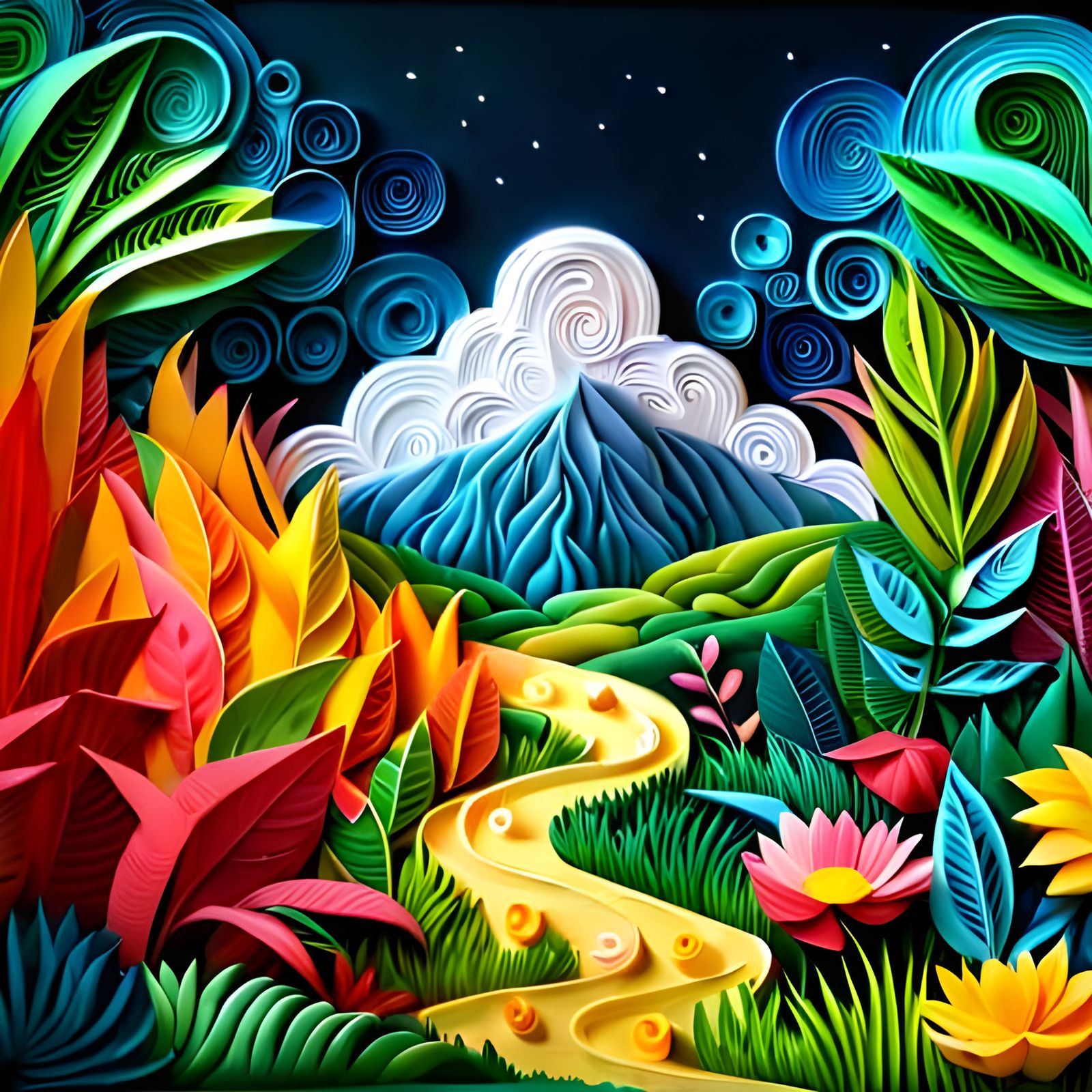 Paper art studies 2 - AI Generated Artwork - NightCafe Creator