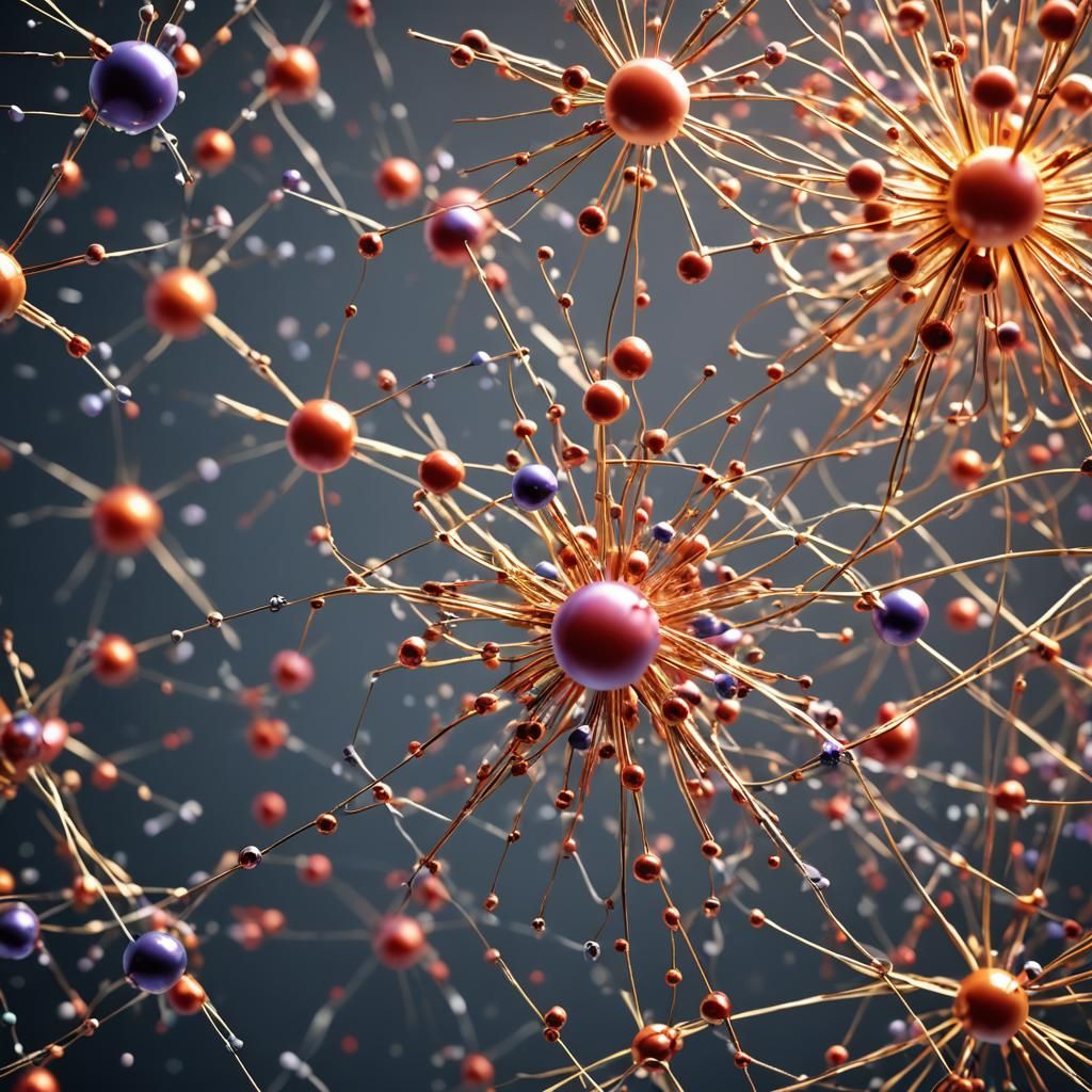 Sub-atomic particles - AI Generated Artwork - NightCafe Creator