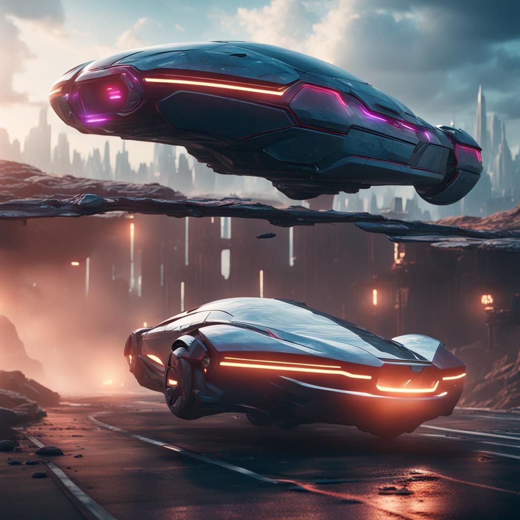 futuristic hover car - AI Generated Artwork - NightCafe Creator