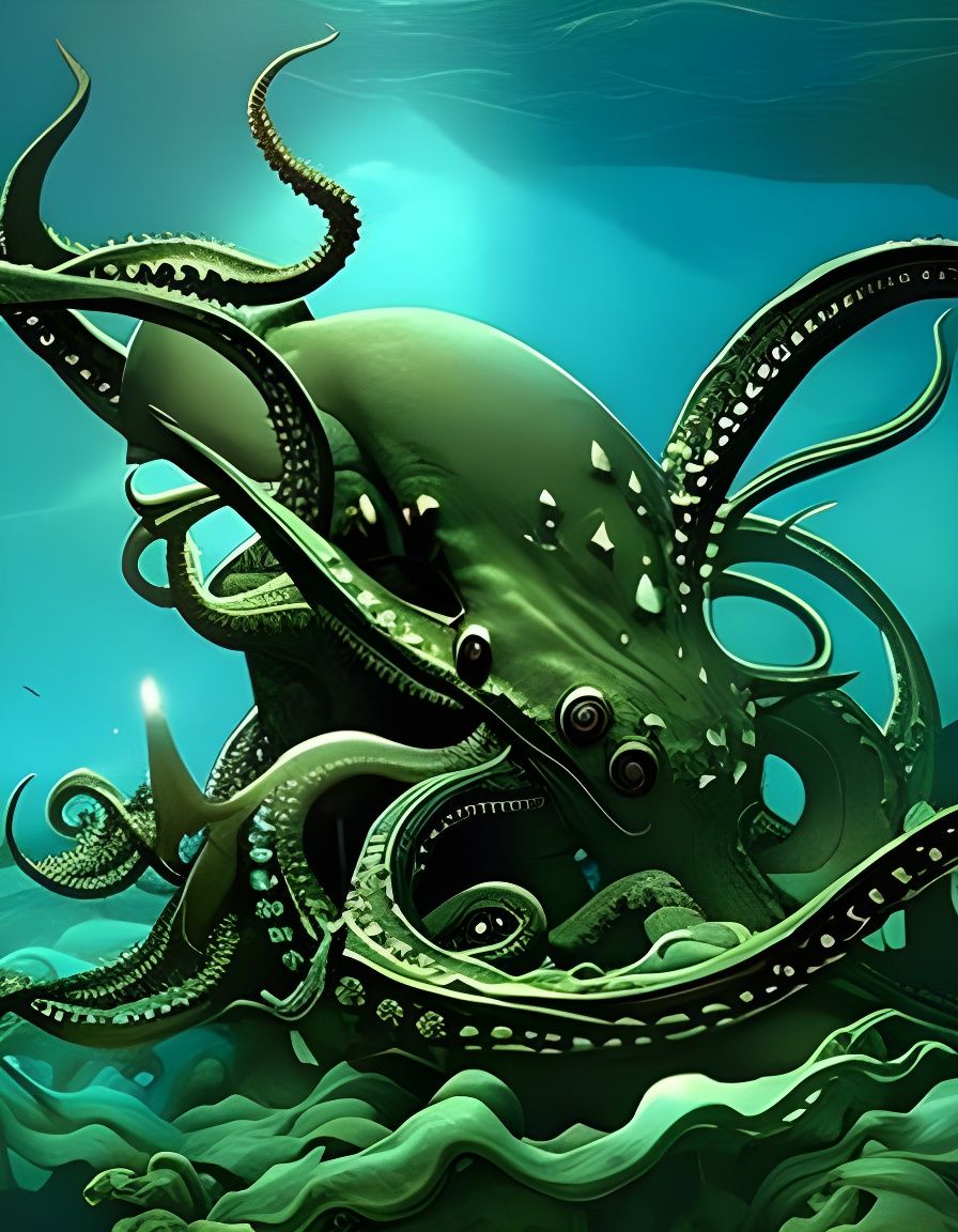 Sea monster - AI Generated Artwork - NightCafe Creator