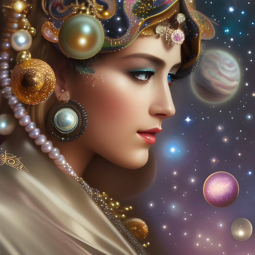 Galactic Goddess - AI Generated Artwork - NightCafe Creator