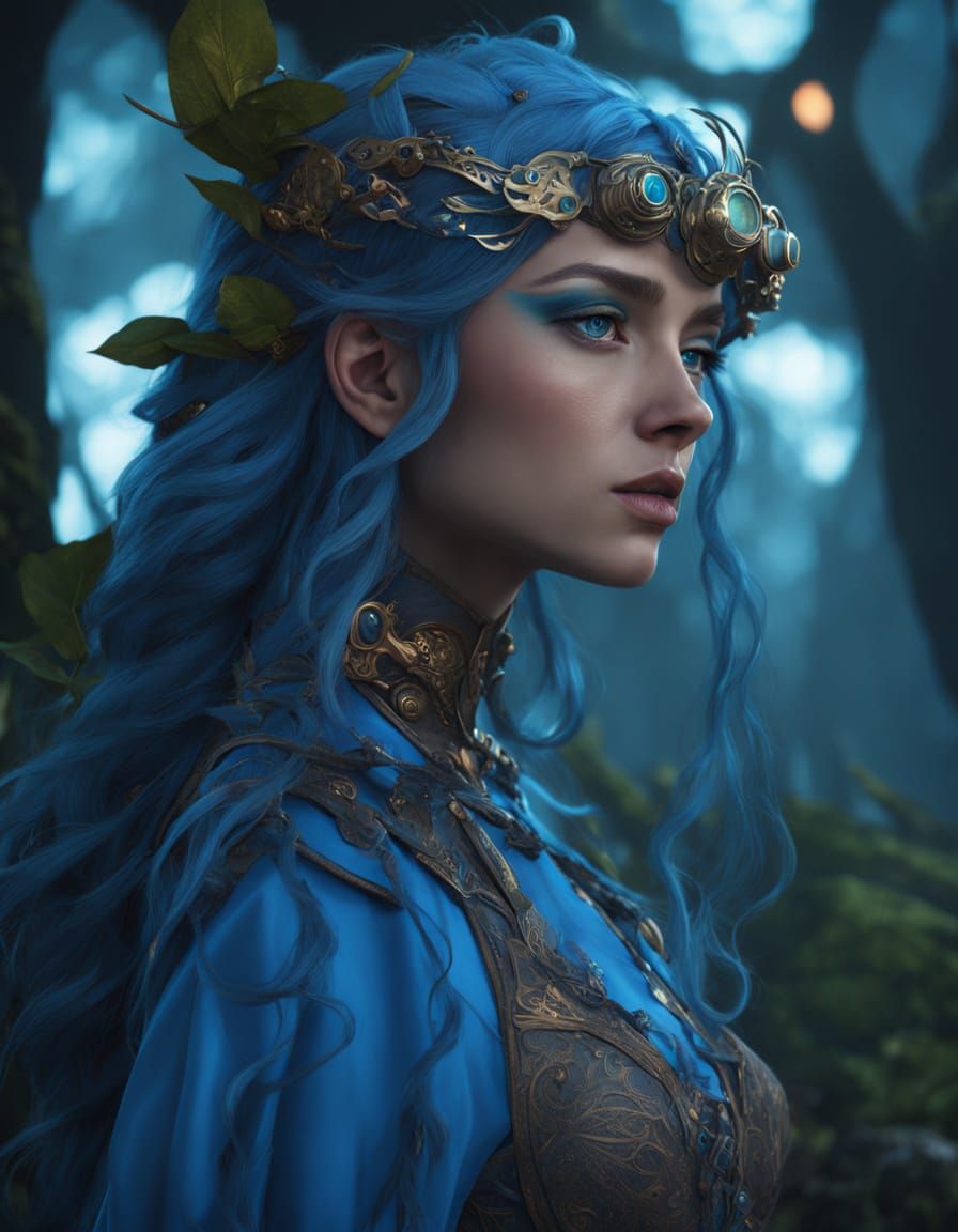 The Only Pretty Elf Clipped - Surreal Steampunk Elf Goddess ...