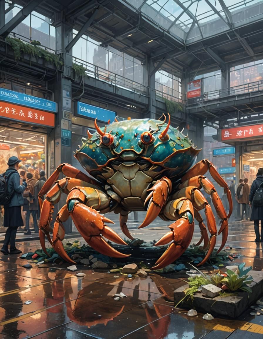 Bus station crustacean - AI Generated Artwork - NightCafe Creator