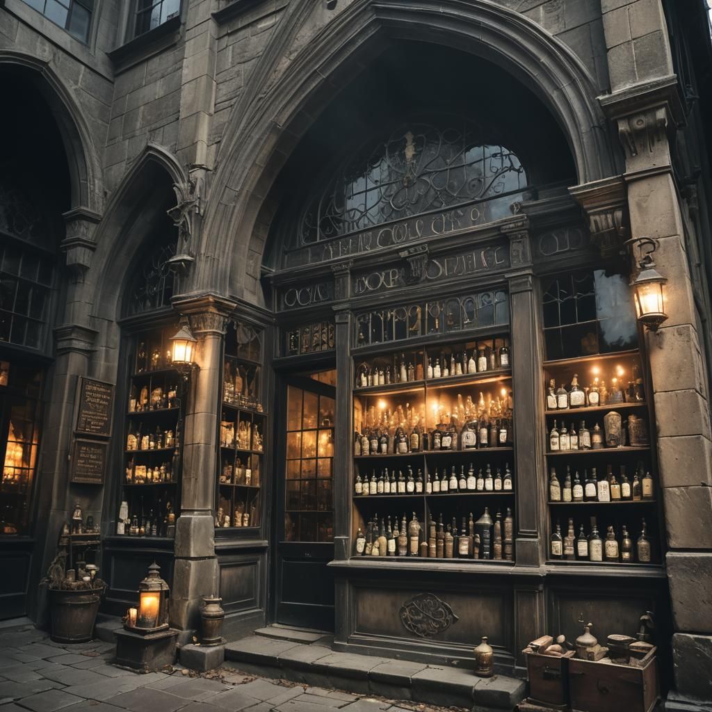 Gothic Apothecary Storefront - Gothic Apothecary Storefront...