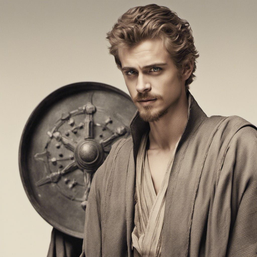Hayden Christensen as Anakin with a beard - AI Generated Artwork ...