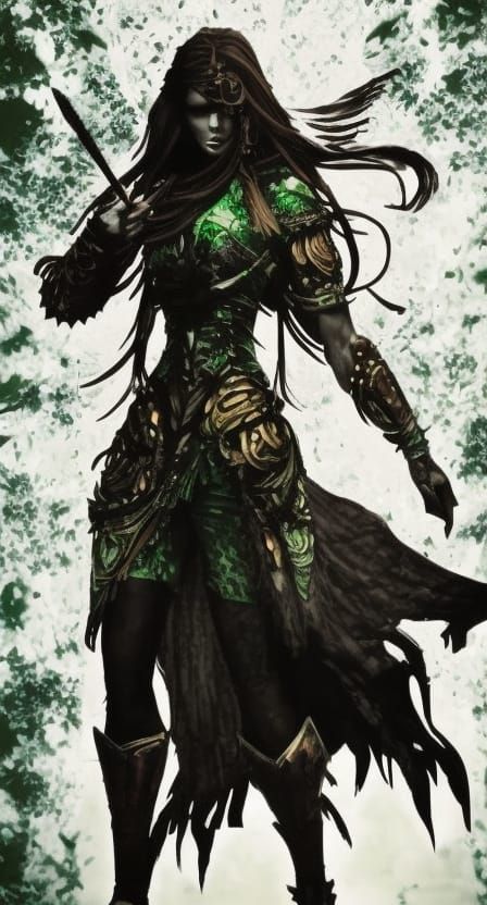 The Green Warrior - AI Generated Artwork - NightCafe Creator
