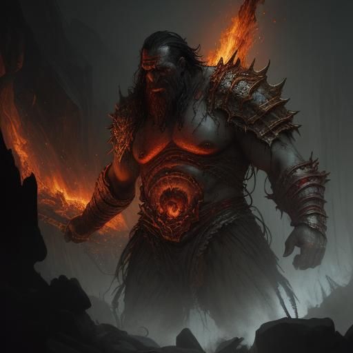 fire giant - AI Generated Artwork - NightCafe Creator