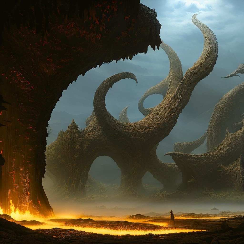 Eldritch horror, nightmare realm - AI Generated Artwork - NightCafe Creator
