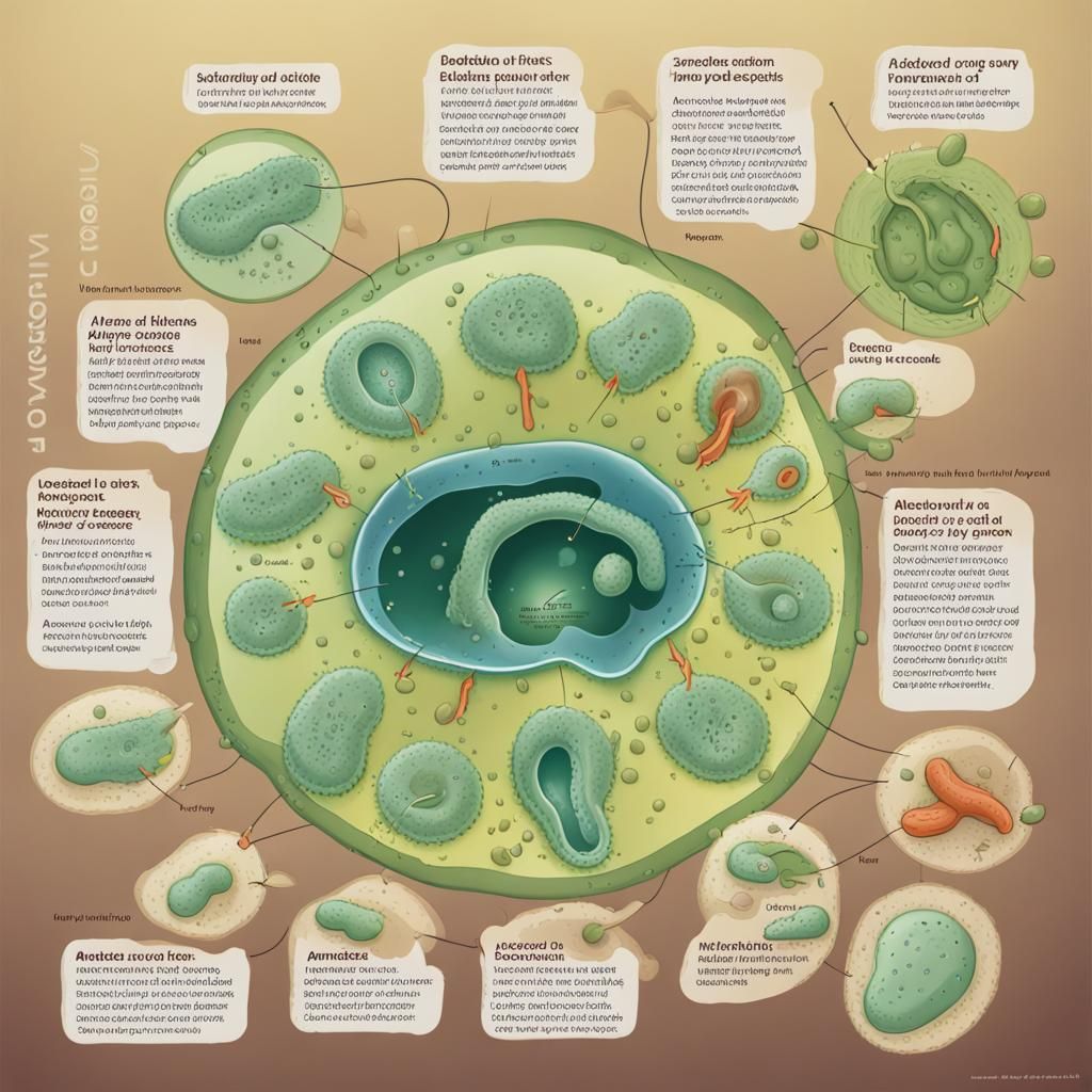 Educational Illustration of Amoeba Life Cycle - AI Generated Artwork ...