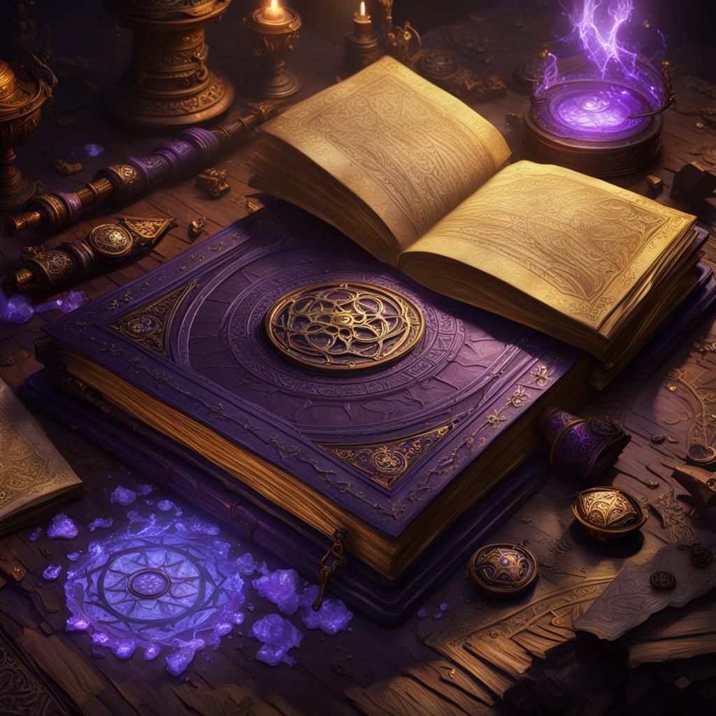 Spellbook - AI Generated Artwork - NightCafe Creator