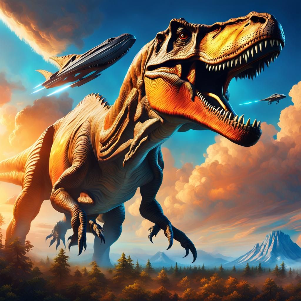 Alien Encounters With A Tyrannosaurus Rex