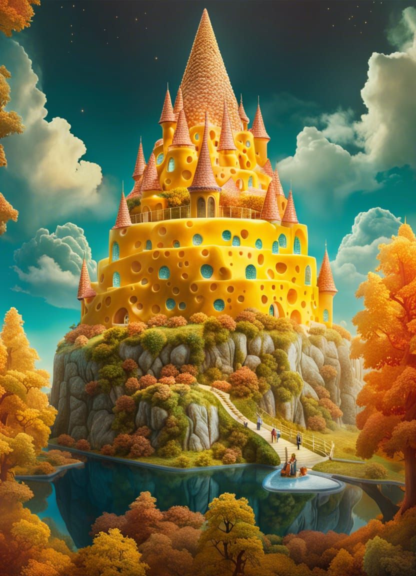Cheese Castle - AI Generated Artwork - NightCafe Creator
