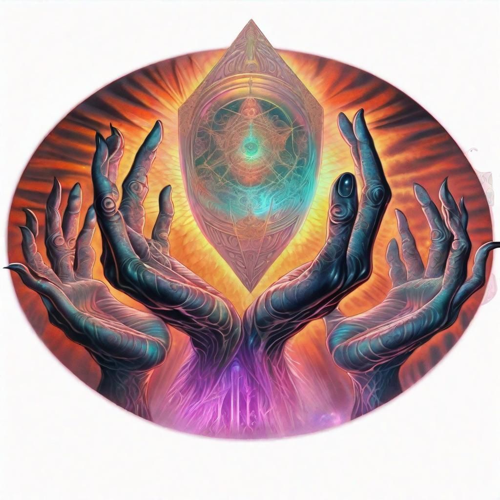 Divine hands from the 4 dimension - AI Generated Artwork - NightCafe ...