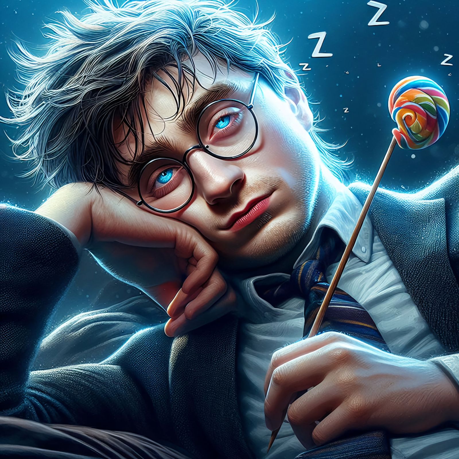 Sleepy Potter - AI Generated Artwork - NightCafe Creator