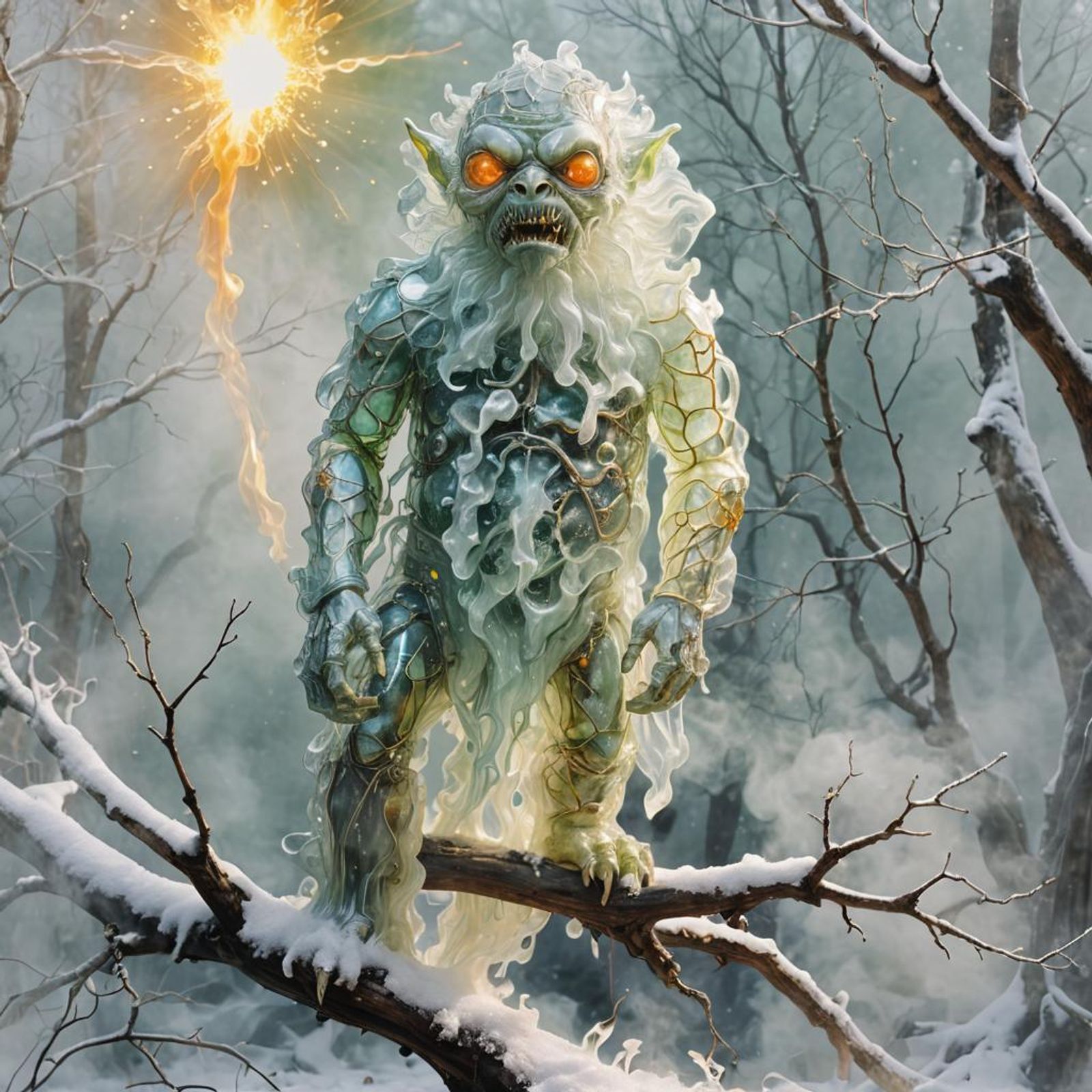Snow Goblin - AI Generated Artwork - NightCafe Creator