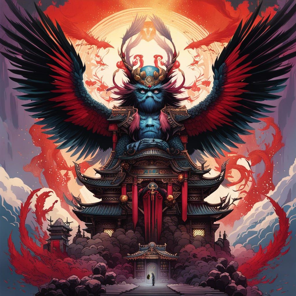 tengu castle - AI Generated Artwork - NightCafe Creator