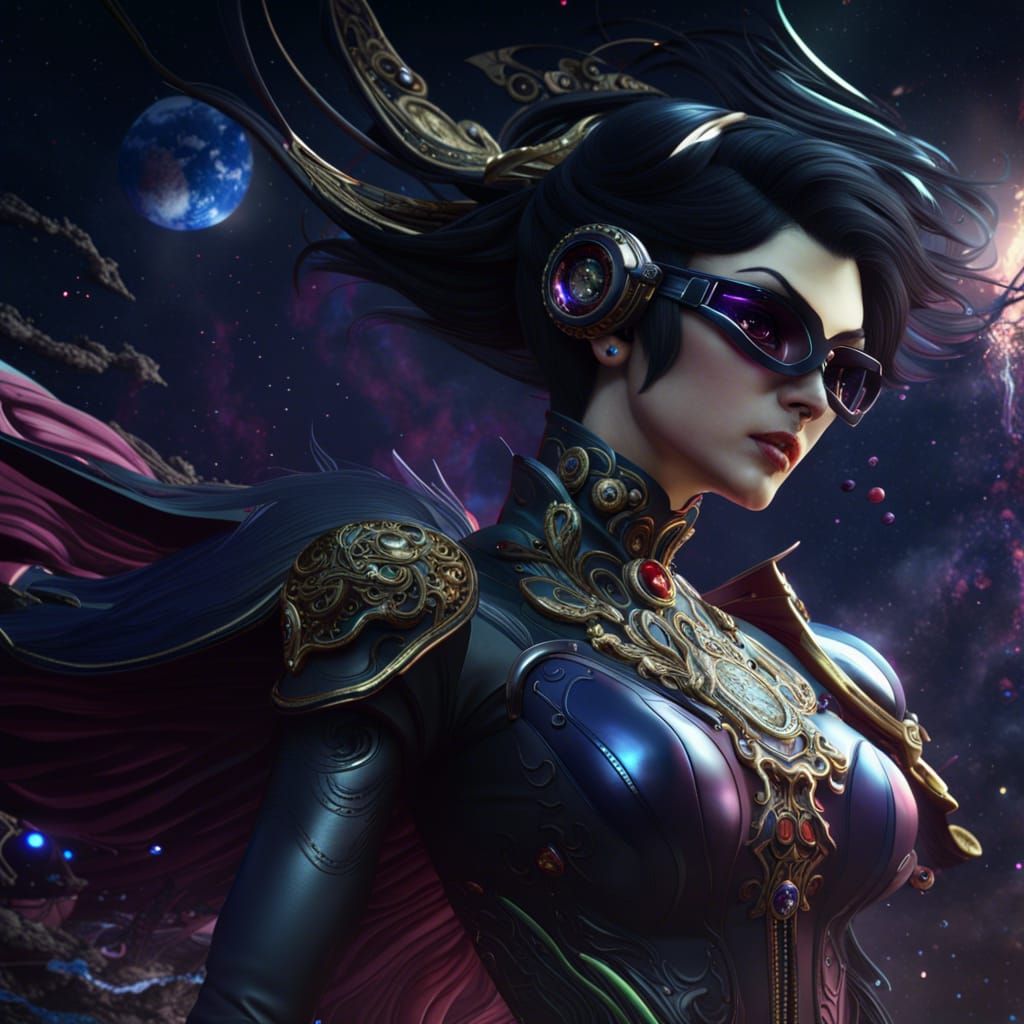 Space-age Bayonetta - AI Generated Artwork - NightCafe Creator