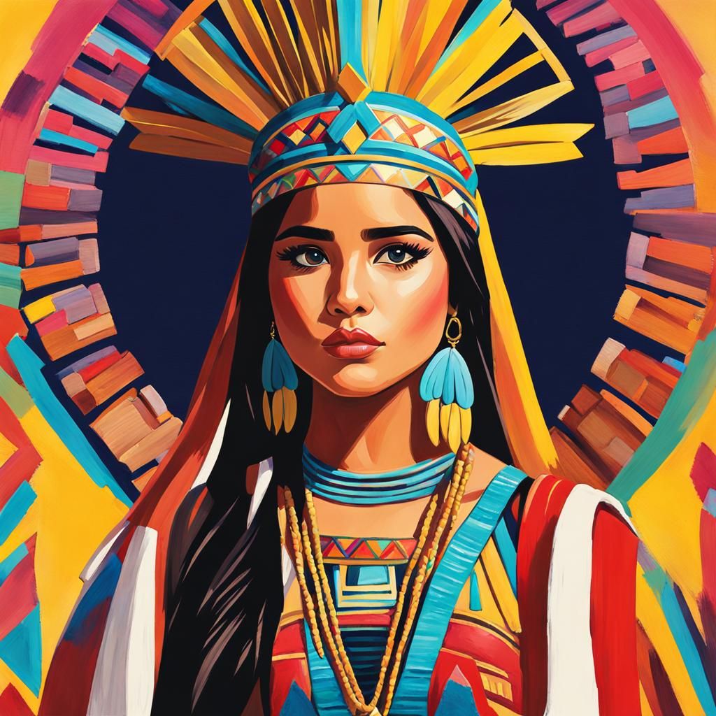 Becky G as an Aztec Disney Princess - AI Generated Artwork - NightCafe ...