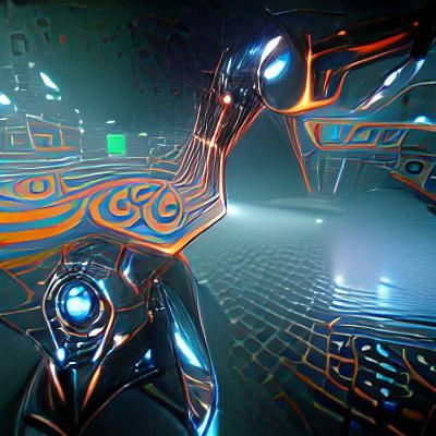 Tron computer - AI Generated Artwork - NightCafe Creator