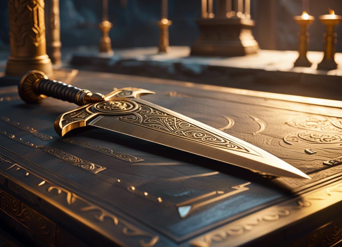 Broad leaf dagger. - AI Generated Artwork - NightCafe Creator