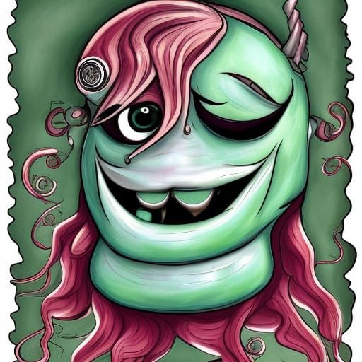 squidface by RiaHagane - AI Generated Artwork - NightCafe Creator