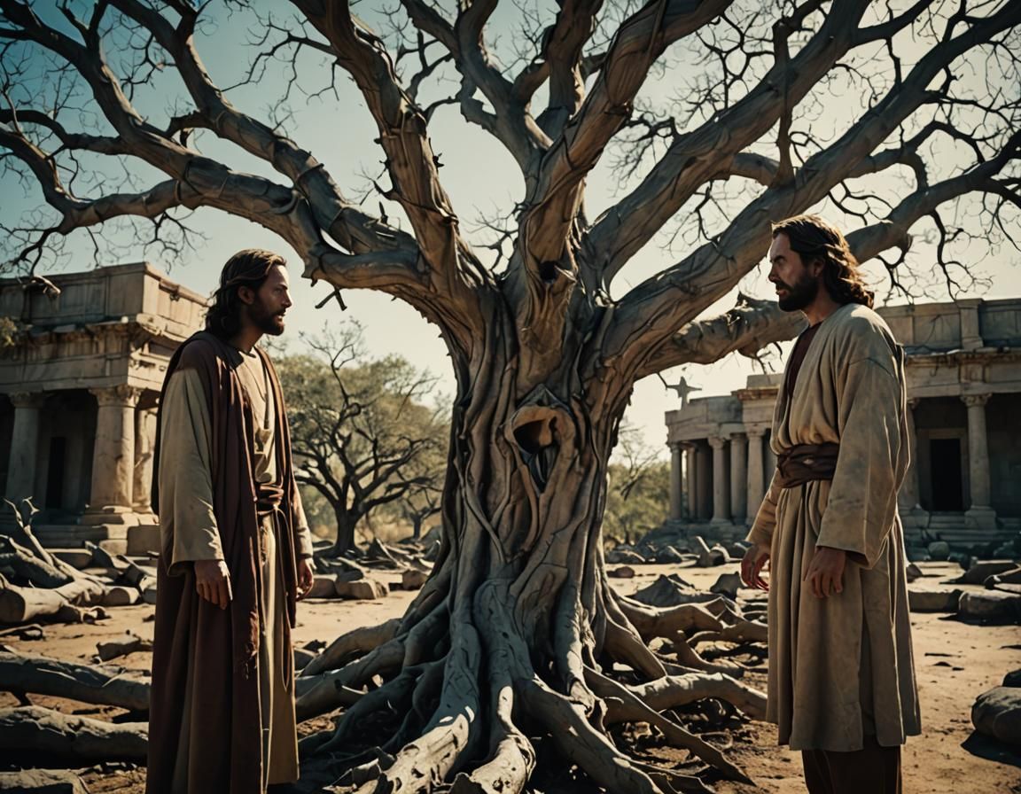 The dead fig tree. - AI Generated Artwork - NightCafe Creator