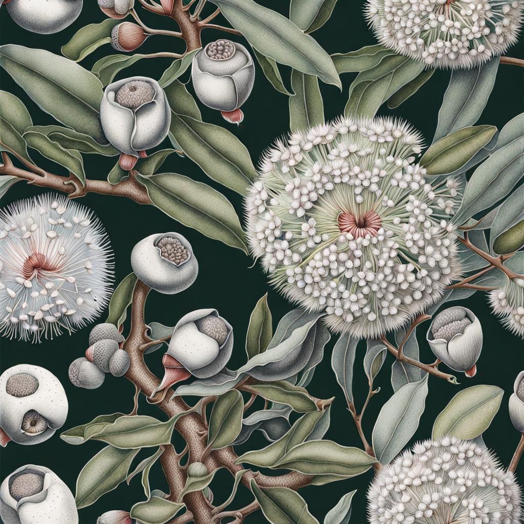 Australian native flora - botanical ink drawings - 6 of 7 - AI ...