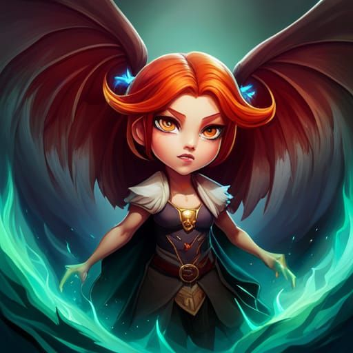 Magical demon girl - AI Generated Artwork - NightCafe Creator