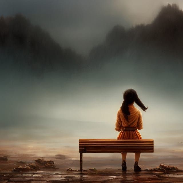 "The Art of Being Alone" - AI Generated Artwork - NightCafe Creator