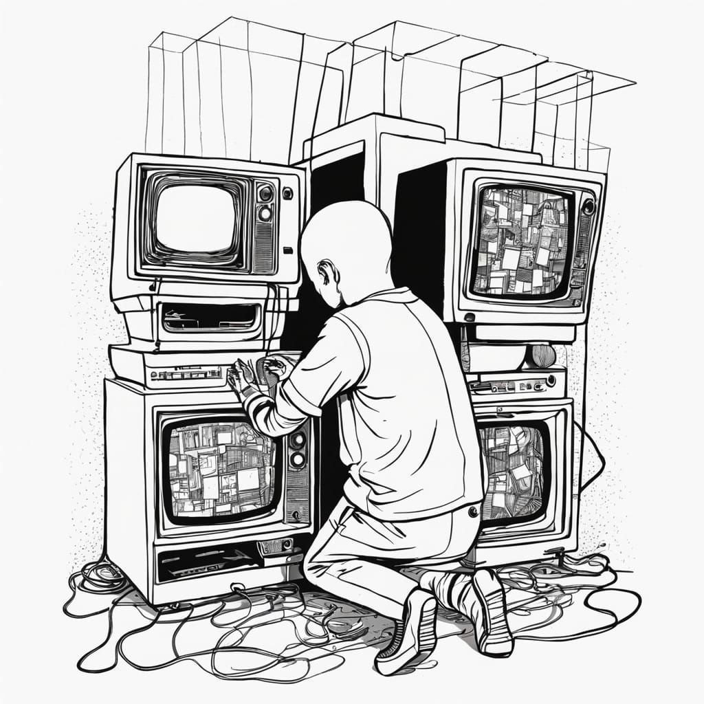 Entity Trapped in Computer Monitor Seeks Help in R... - AI Art