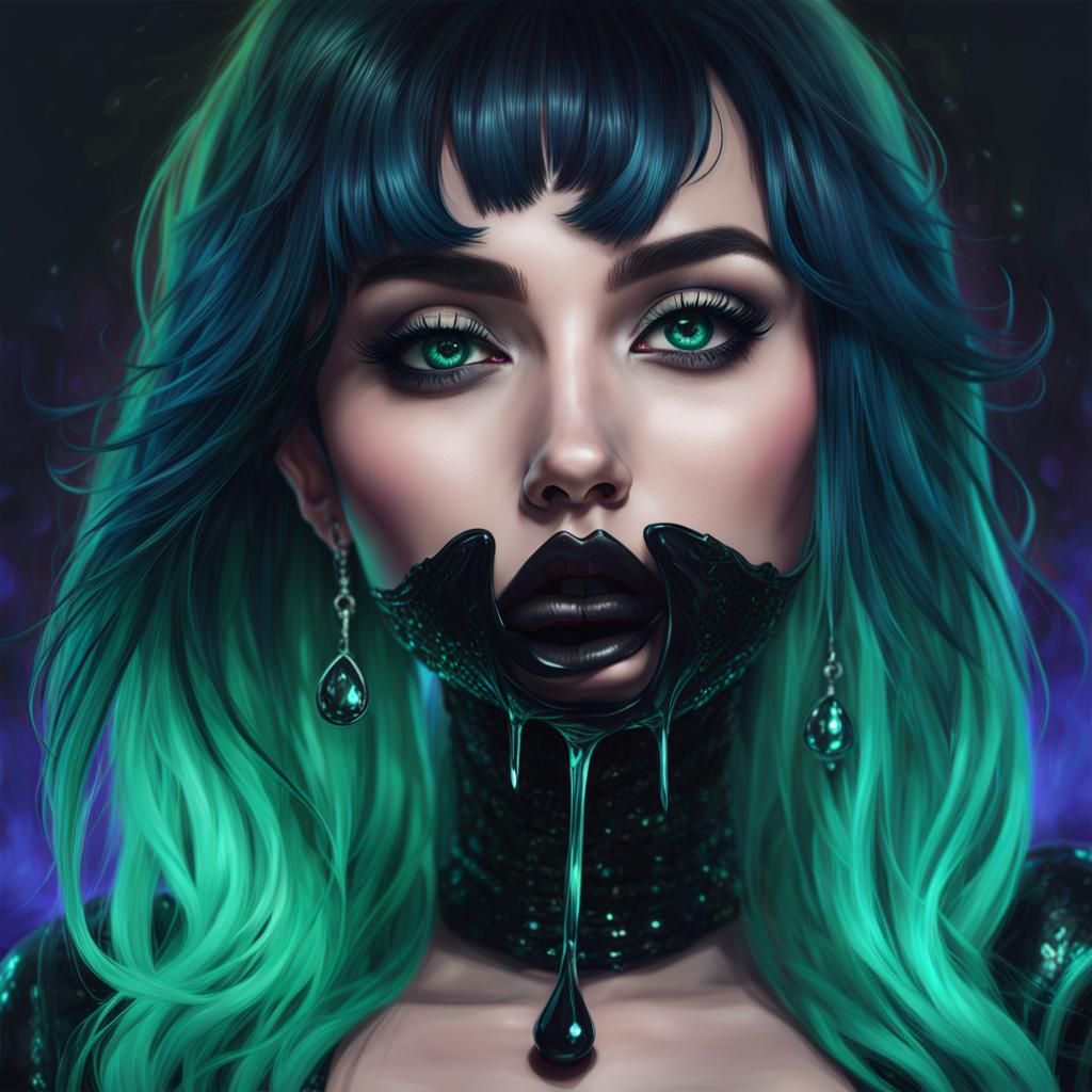 goth_girl(Abstract) - AI Generated Artwork - NightCafe Creator