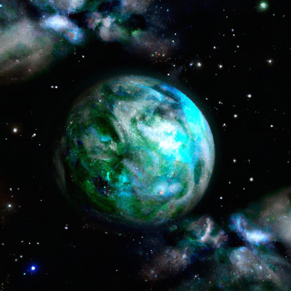 A great ethereal Planet in space galaxy :: Artwork by Greg Rutkowski ...