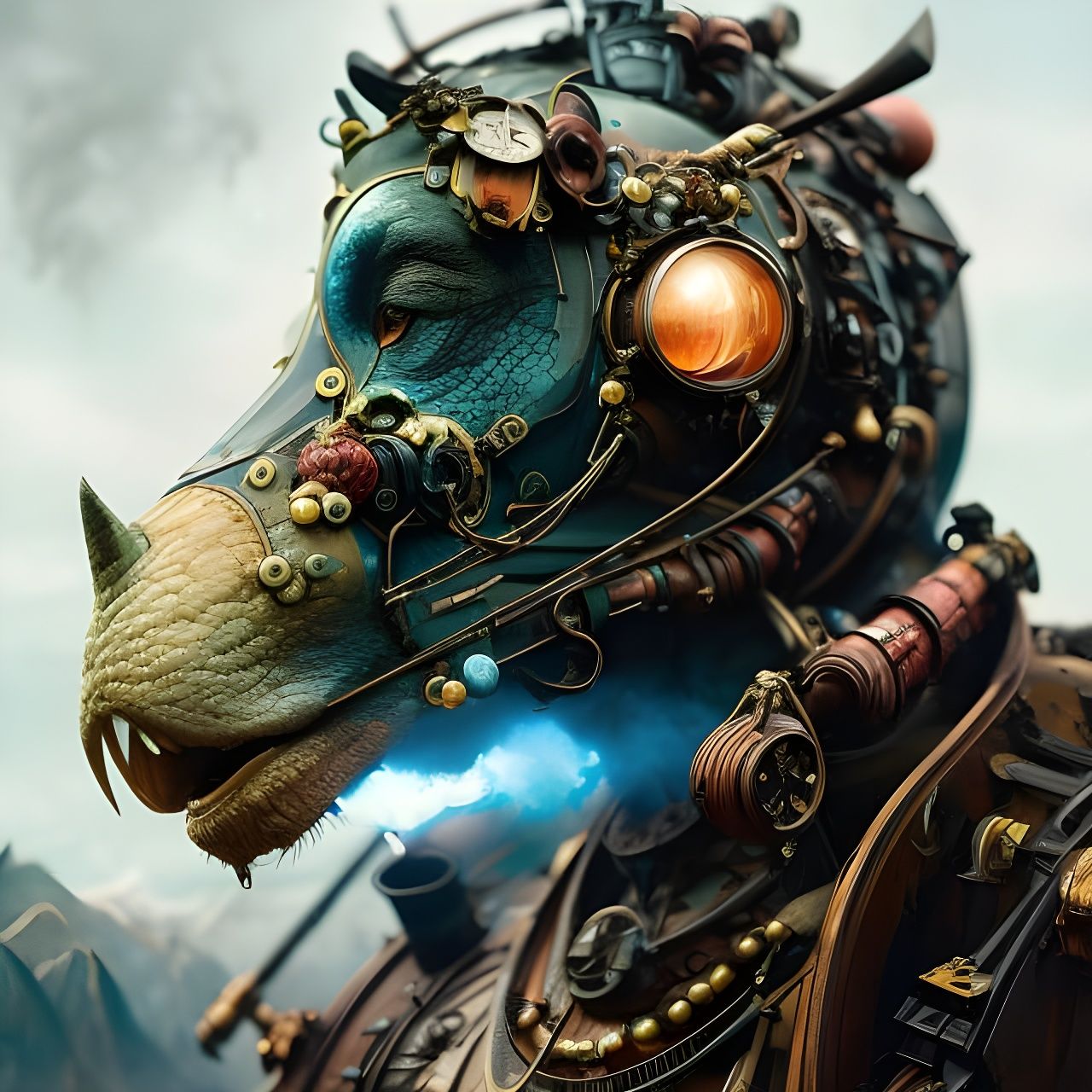 Mutant serie - The dragonborn - AI Generated Artwork - NightCafe Creator