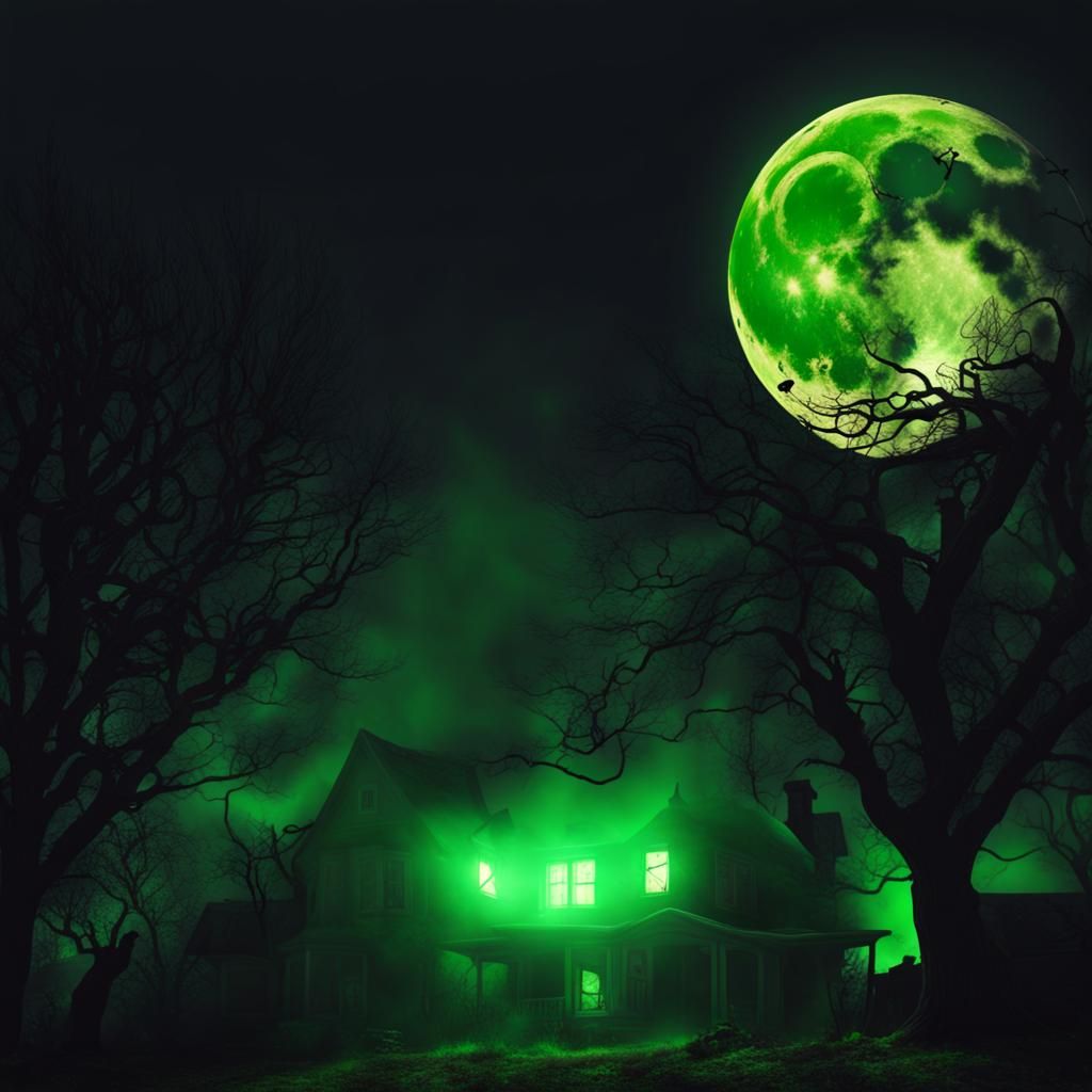 A creepy halloween night - AI Generated Artwork - NightCafe Creator