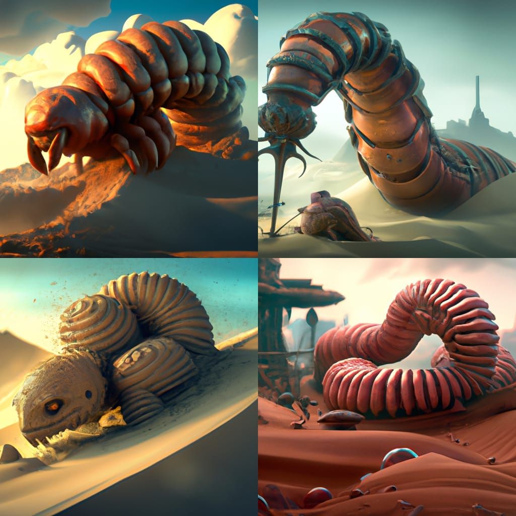 Dune worm : r/nightcafe