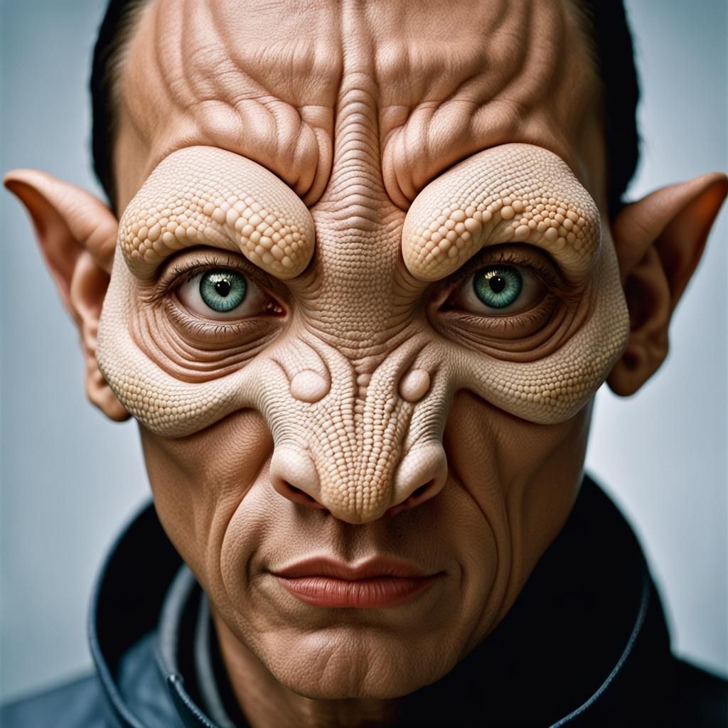 Human Masked Reptilian Extraterrestrial - AI Generated Artwork ...