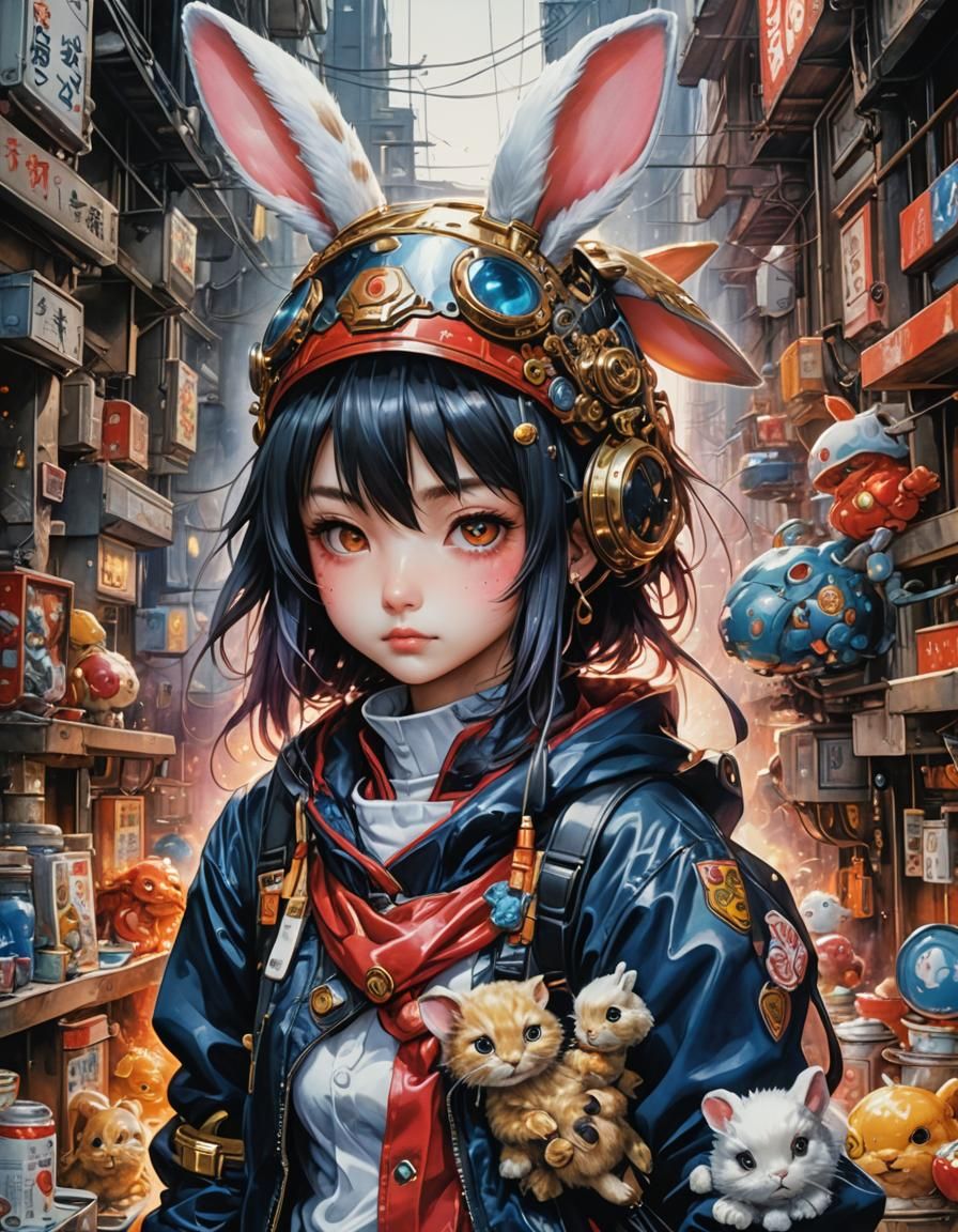 Bunny Girl - AI Generated Artwork - NightCafe Creator