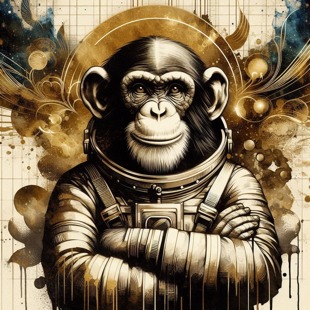 Astro monkey - AI Generated Artwork - NightCafe Creator