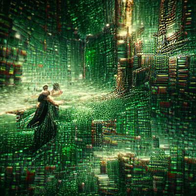 Matrix beautiful emergence - AI Generated Artwork - NightCafe Creator