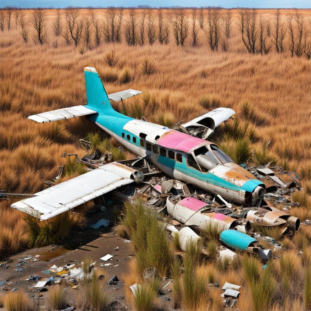 Turquoise manor private airplane - AI Generated Artwork - NightCafe Creator